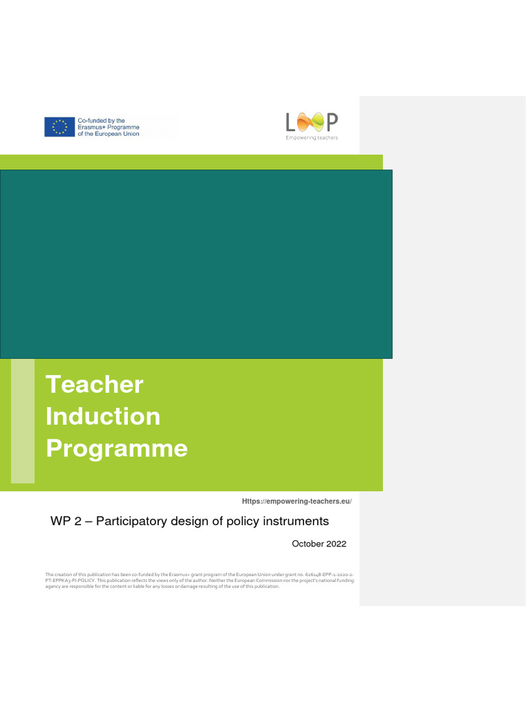 Teacher Induction Programme-Final_EN | PDF | Mentorship | Teachers