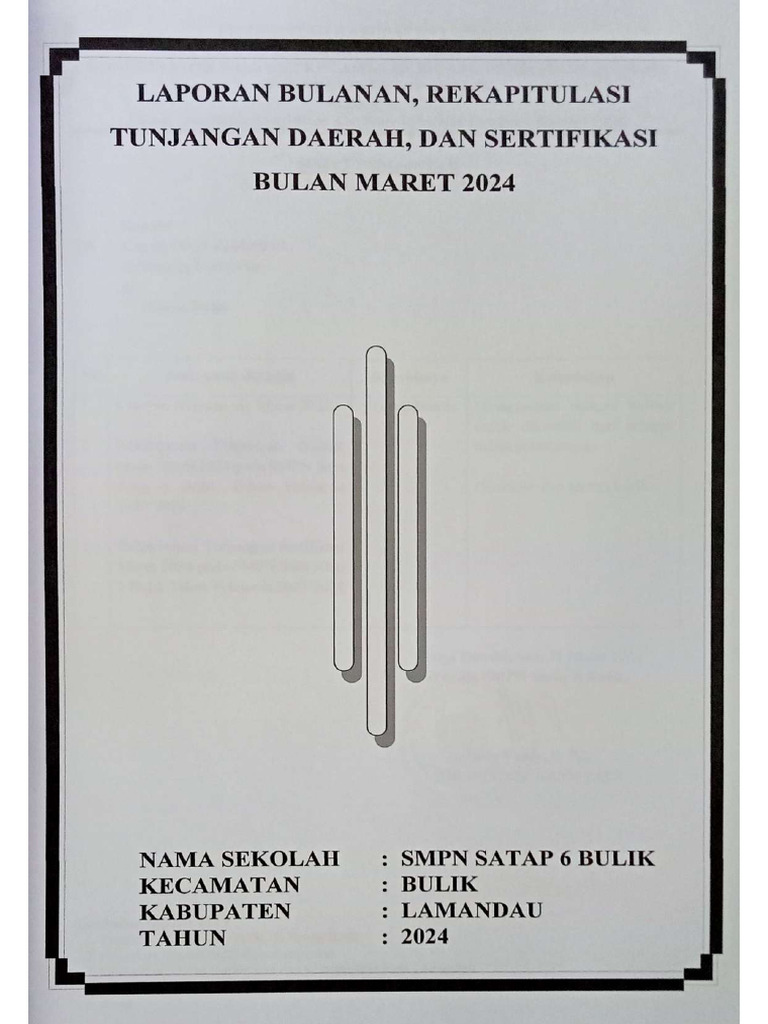 Laporan Bulanan Maret 2024 | PDF