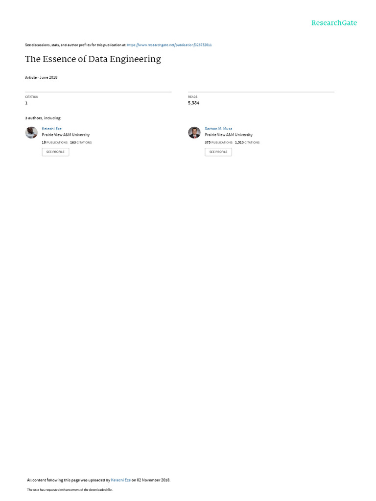 The Essence of Data Engineering | PDF | Data | Data Science