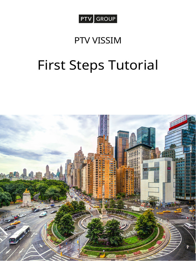 PTV Vissim - First Steps ENG | PDF | Traffic | Simulation