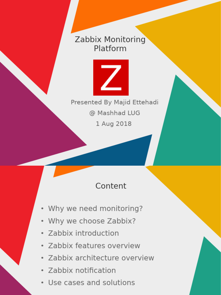 Zabbix 180813072204 | PDF | Databases | Proxy Server