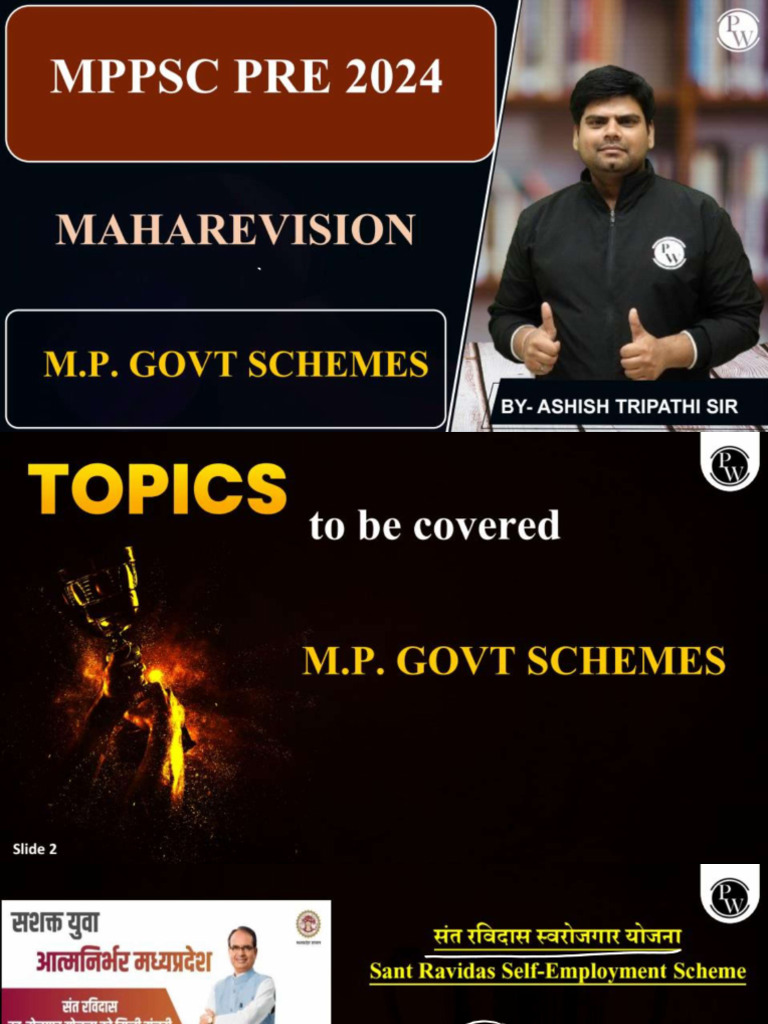 MP Govt Schme MPPSC Pre 2024 - Compressed | PDF