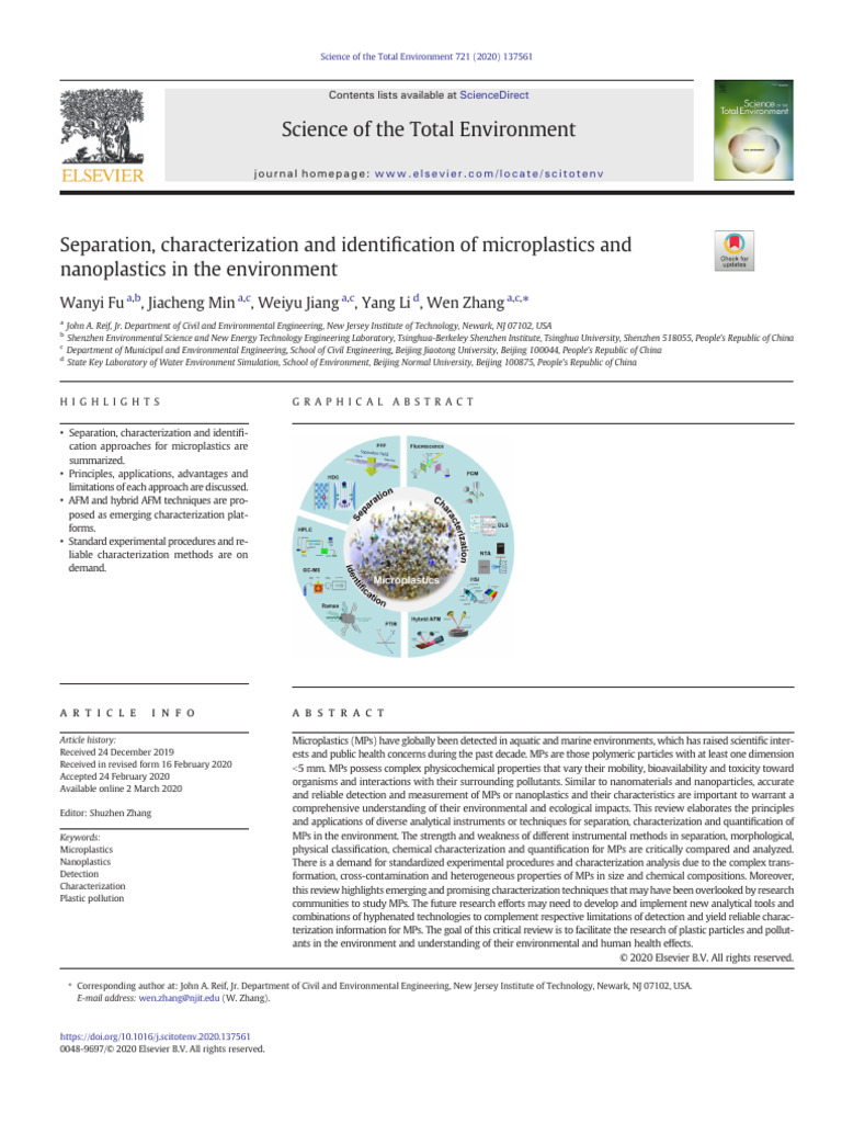 Fu 2020 | PDF | Chromatography | Nanoparticle