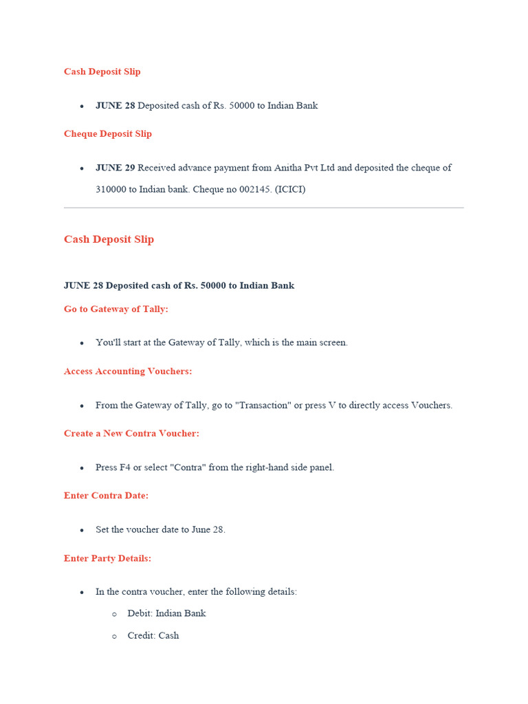 Cash Deposit Slip PAYMENT | PDF | Debits And Credits | Cheque