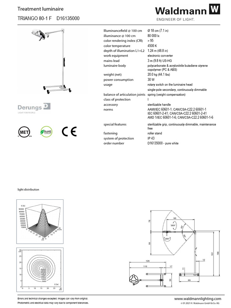 Triango 80 D16135000 | PDF | Light | Lighting