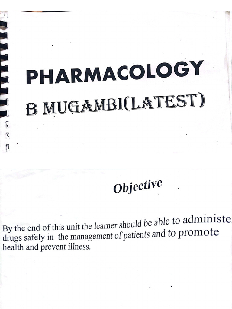 Pharmacology 1.1 | PDF
