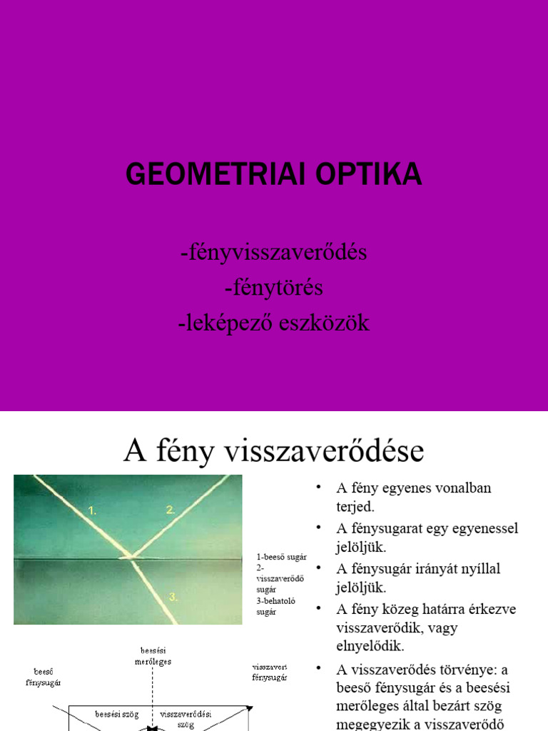 GEOMETRIAI-OPTIKA 2 | PDF