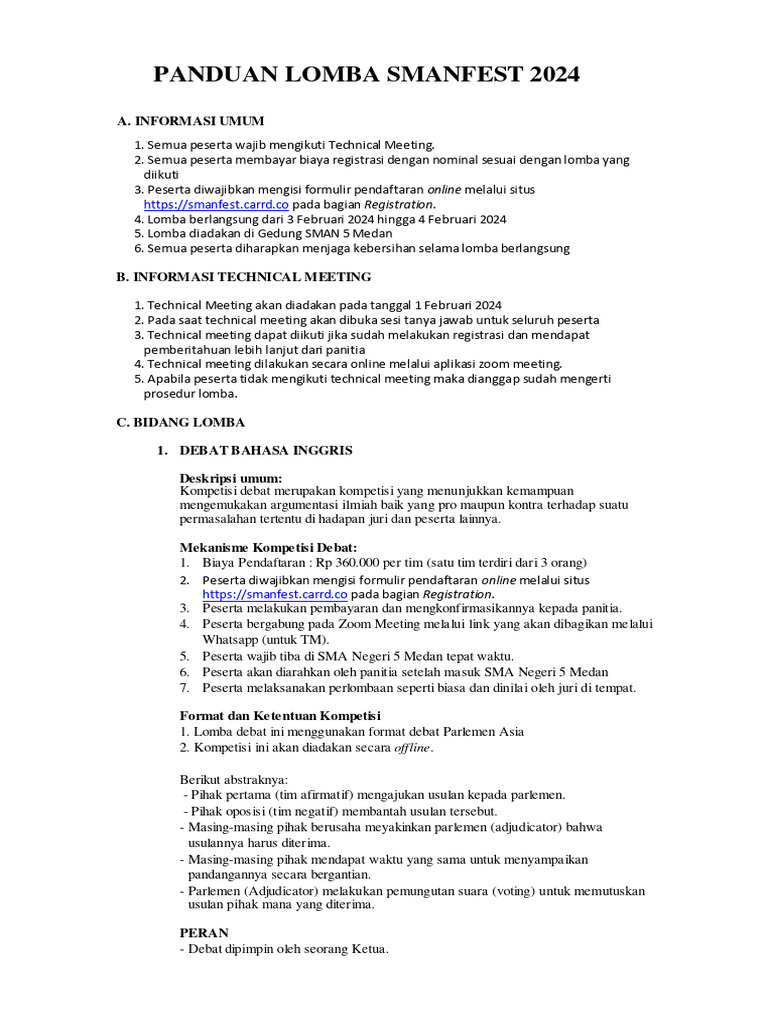 Smanli English Festival | PDF | Karier & Perkembangan