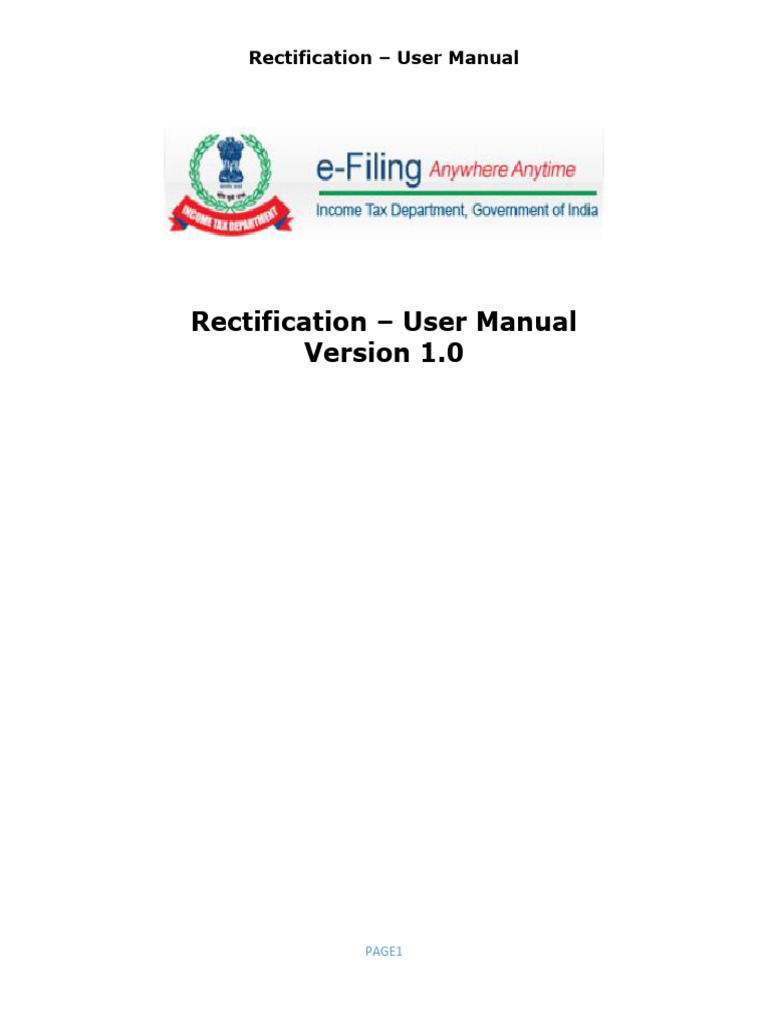 Rectifcation Manual | PDF | Rectifier | Taxes