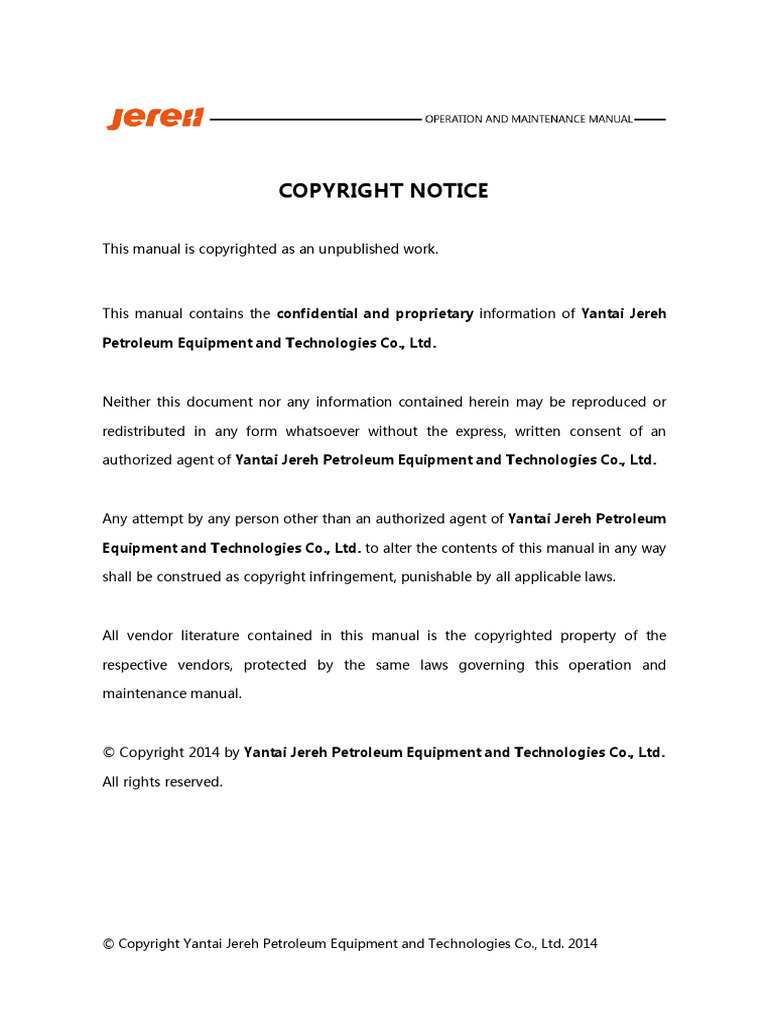 Manual Jereh CT | PDF | Safety | Breach Of Contract