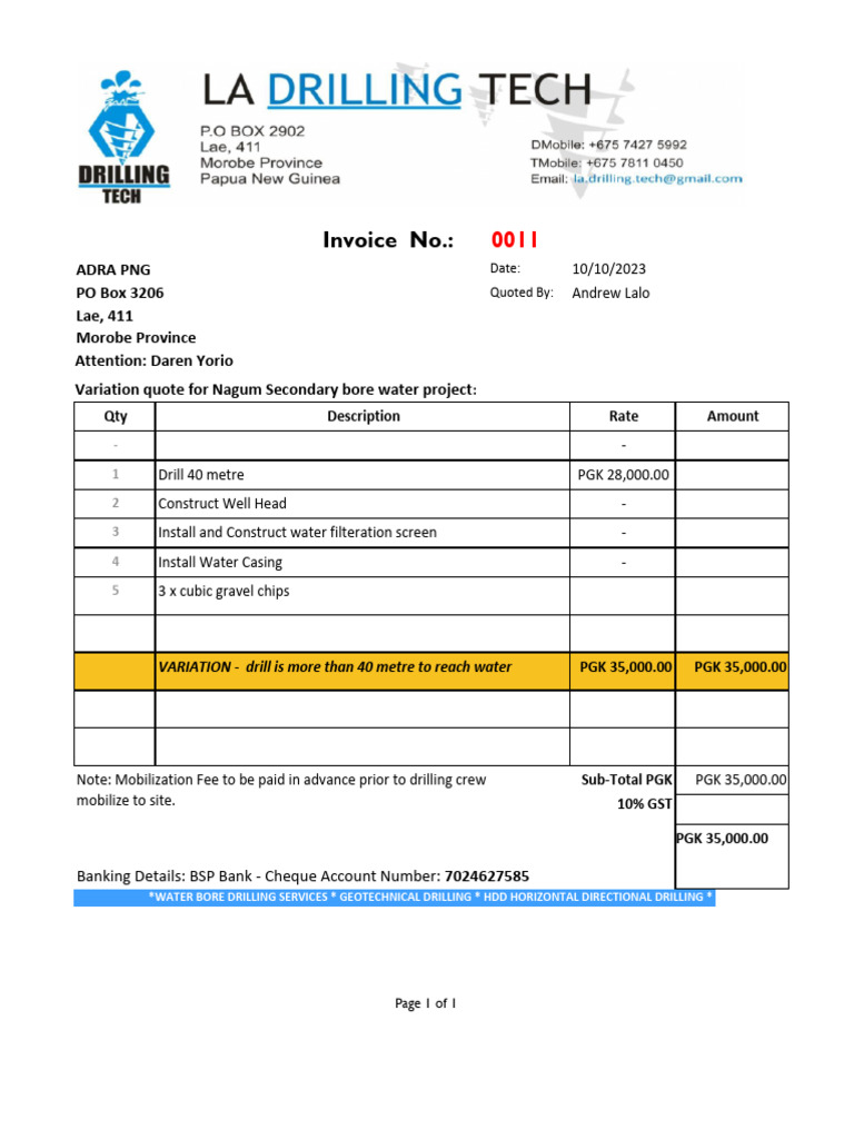 Nagum Invoice 0011 | PDF | Technology & Engineering