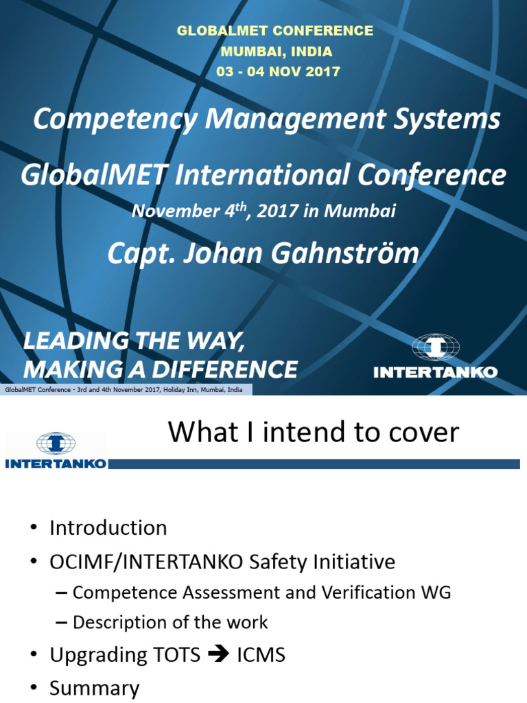 Competency Management Systems Intertanko | PDF | Communication