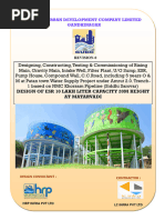 OHT Design Calculation for 200 KL Tank | PDF