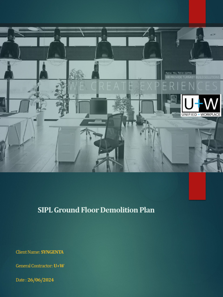 SIPL GF EHS Demolition Plan | Download Free PDF | Demolition ...