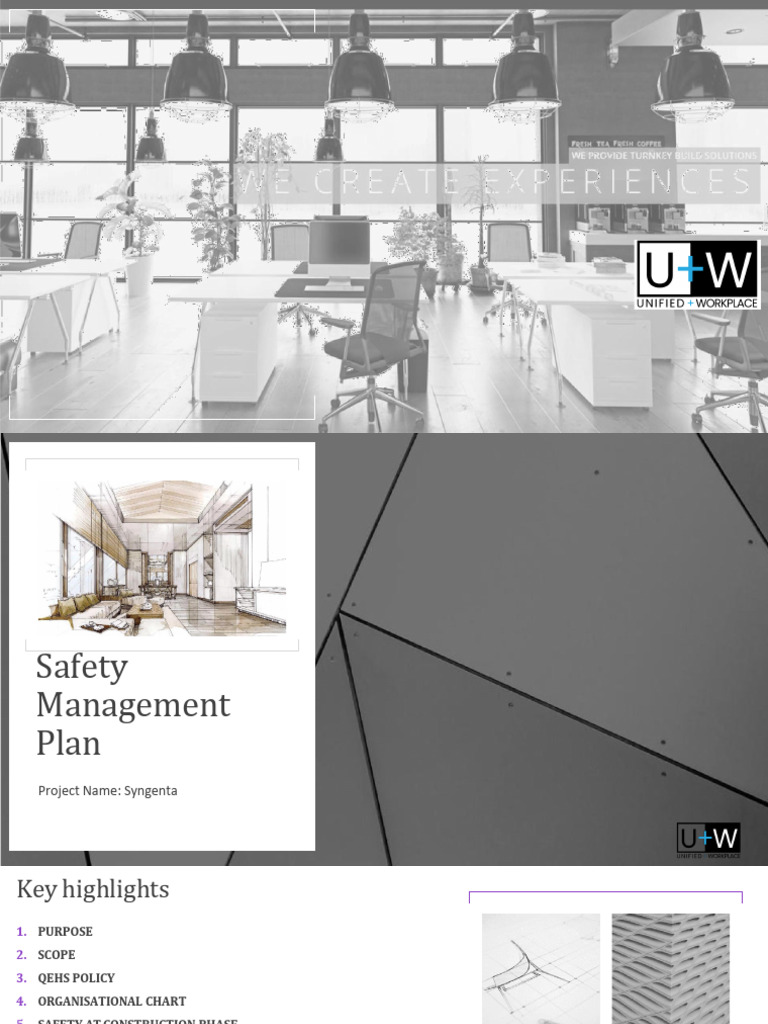 SIPL GF UW EHS Plan | PDF | Mains Electricity | First Aid