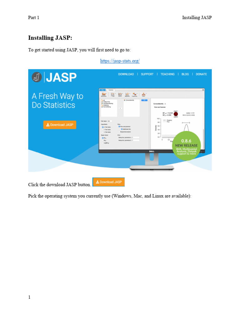 1 Installing JASP | PDF | Microsoft Windows | Icon (Computing)