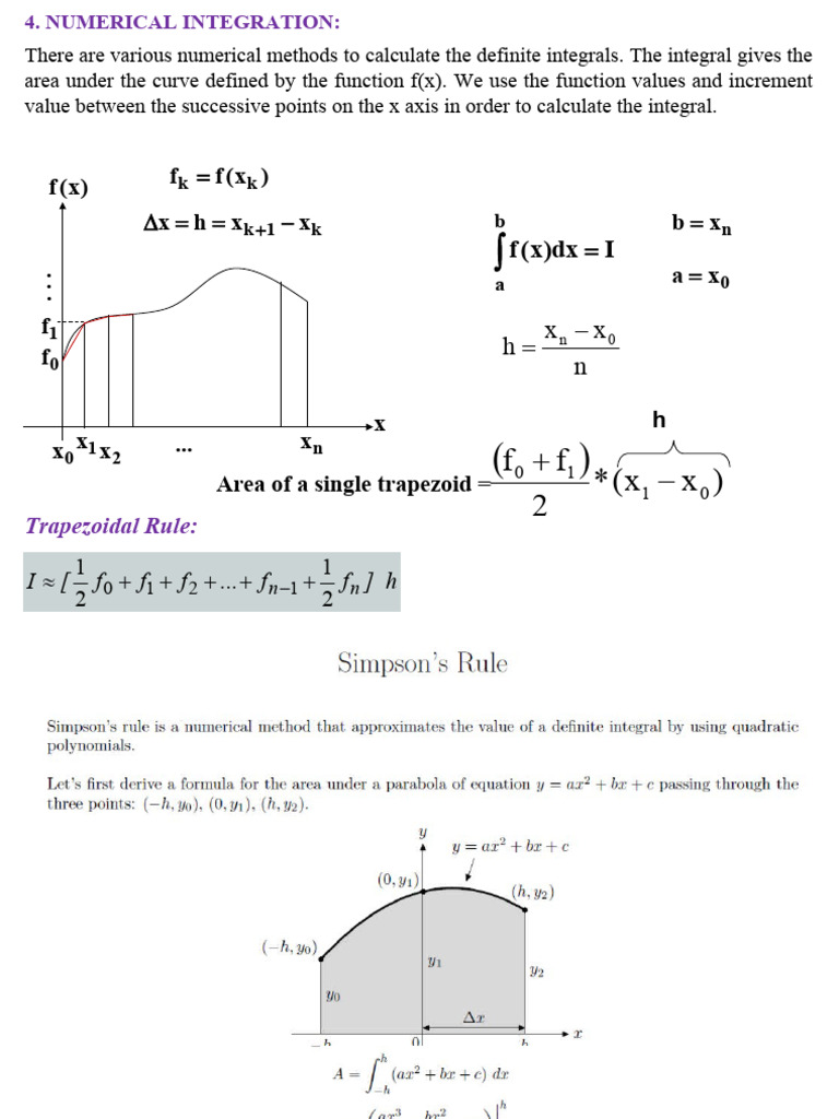 Numerical Integration Fn 1 (2) | Download Free PDF | Integral | Mathematics