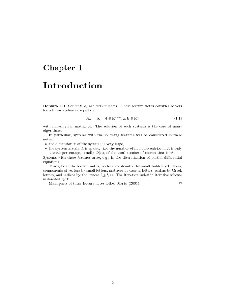 2 - Numerical Methods For Solving Linear Systems of Equations | PDF | Matrix (Mathematics ...
