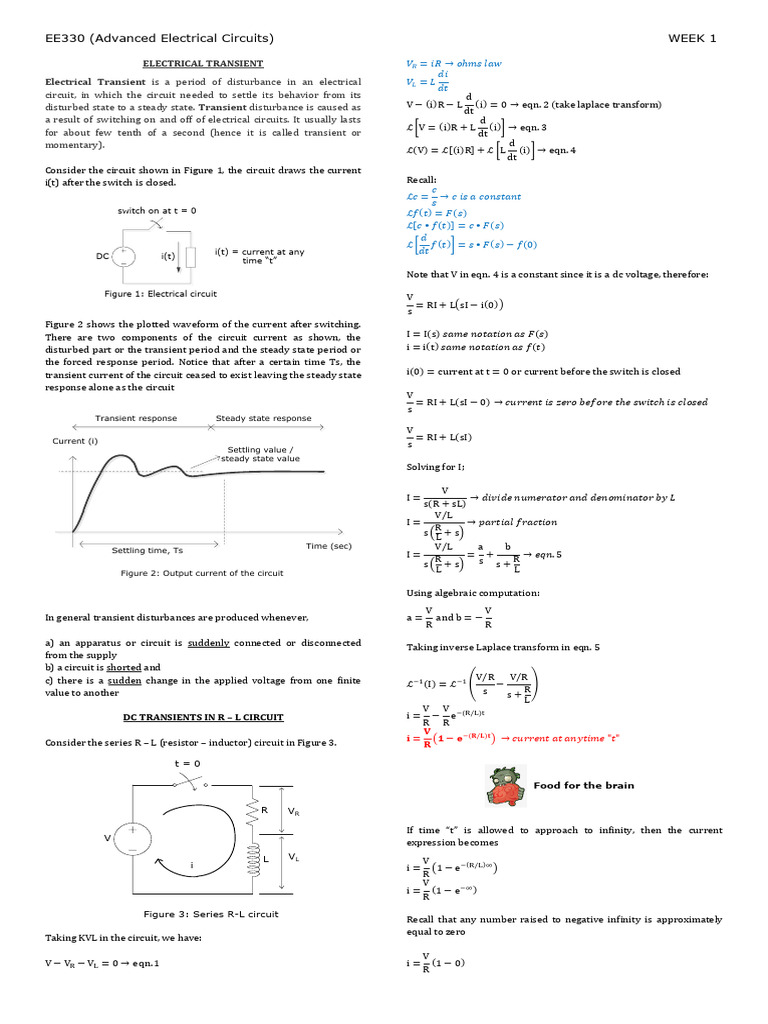 Week 1 Lec | PDF | Electrical Network | Inductor