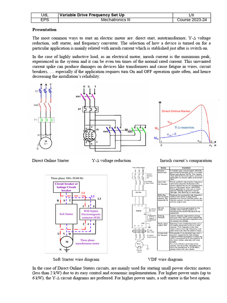 VDF Exercise | PDF | Programmable Logic Controller | Electric Motor