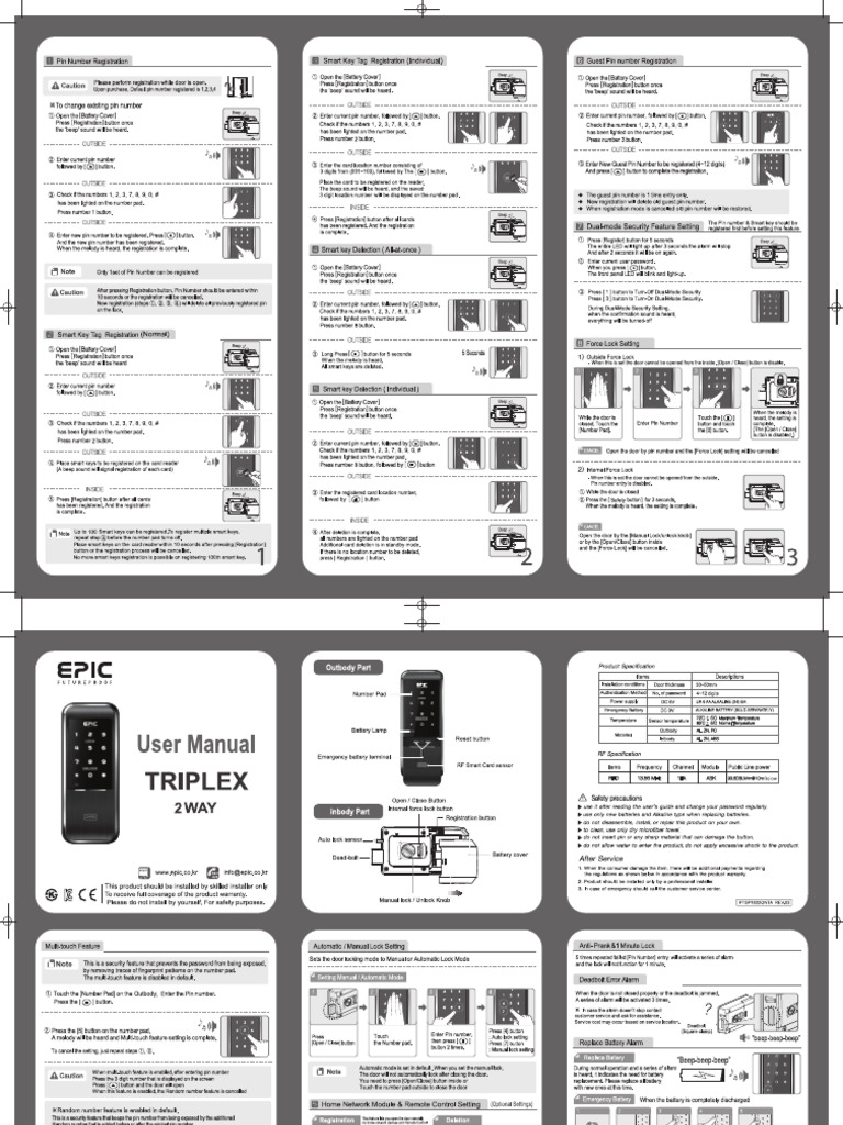 TRIPLEX-2way MANUAL | PDF