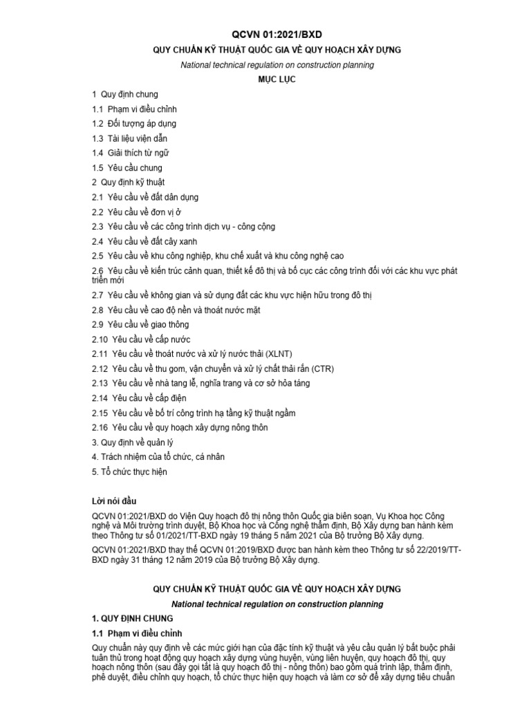 Quy chuẩn Việt Nam-QCVN 01 - 2021-BXD | PDF
