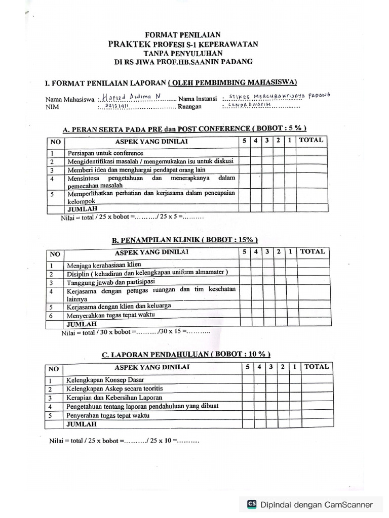 Laporan RSJ BG Apis | PDF