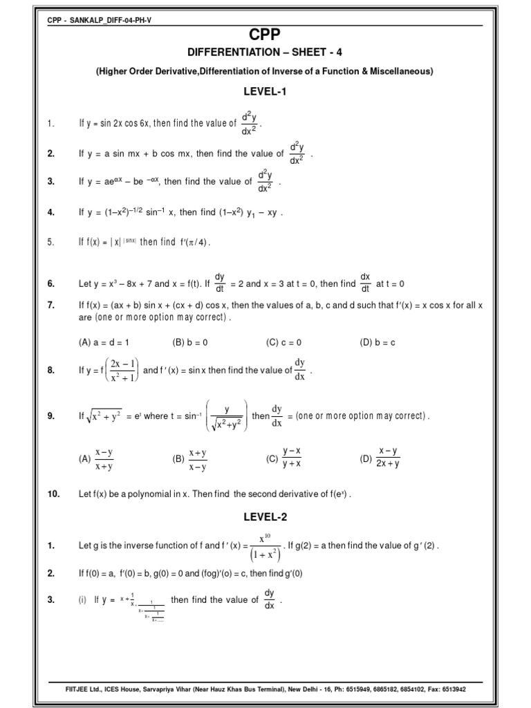 Diff 4 | PDF | Applied Mathematics | Mathematical Relations