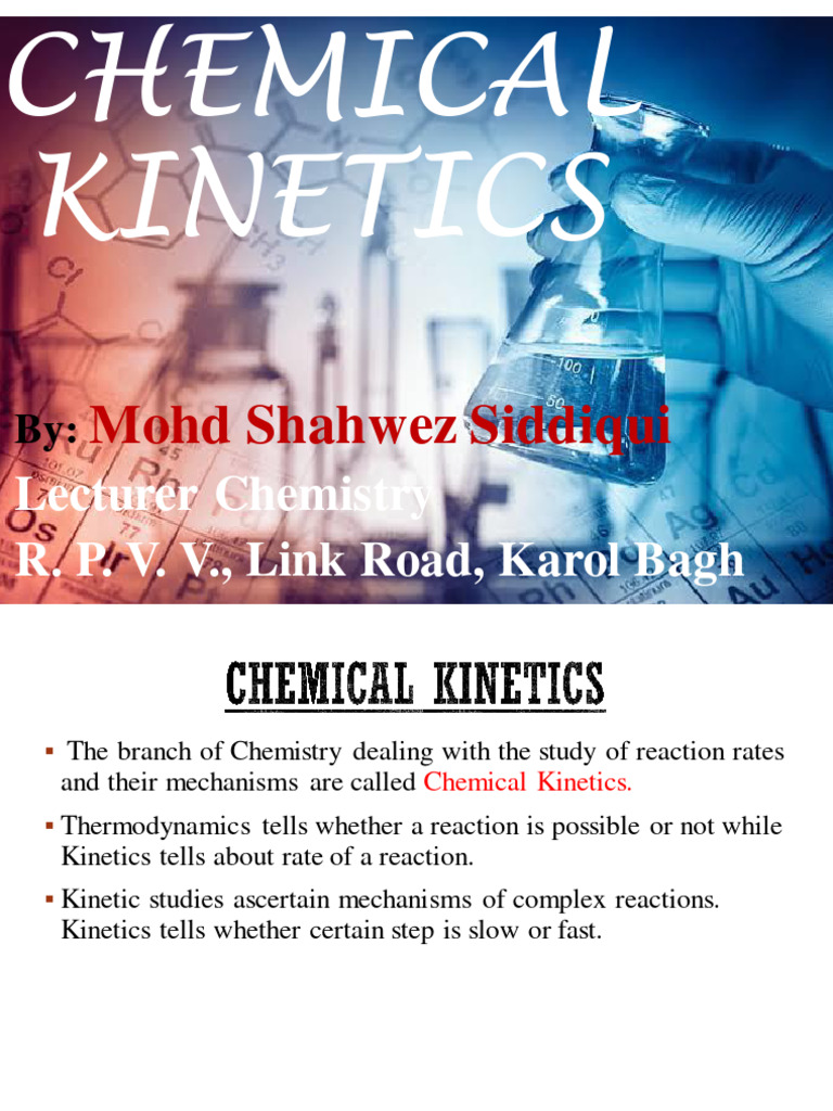 Chemical Kinetics Notes Cbse For Practice | PDF | Reaction Rate ...
