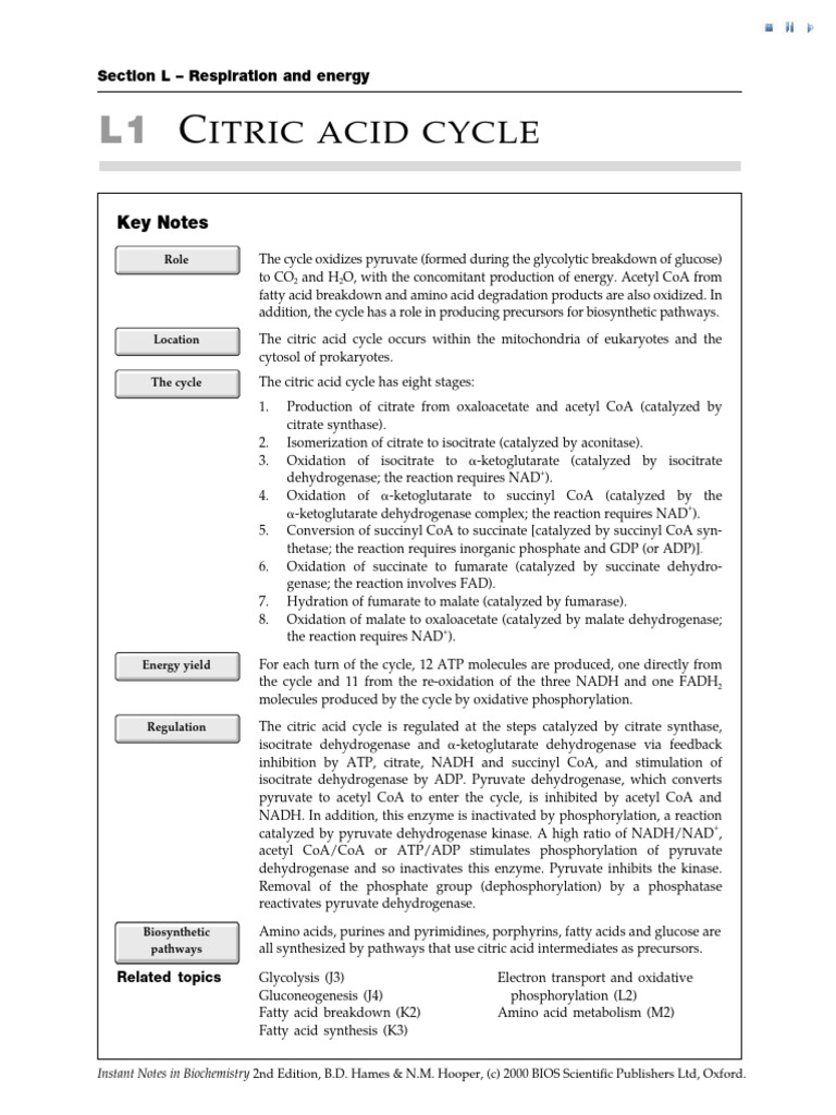 Respiration and ETC - Instant Notes in Biochemistry-354-379!1!16 | PDF ...