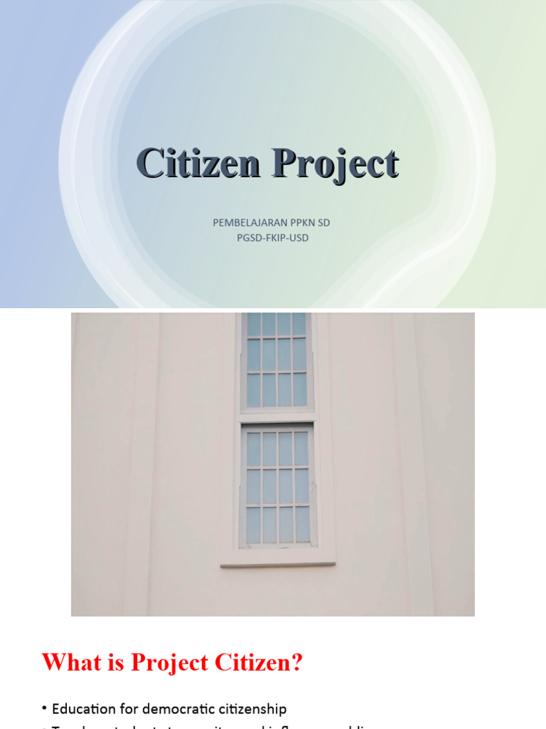 Project Citizen | Download Free PDF | Policy | Citizenship