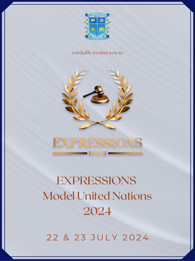 Expressions Mun Brochure | PDF | United Nations | International Relations