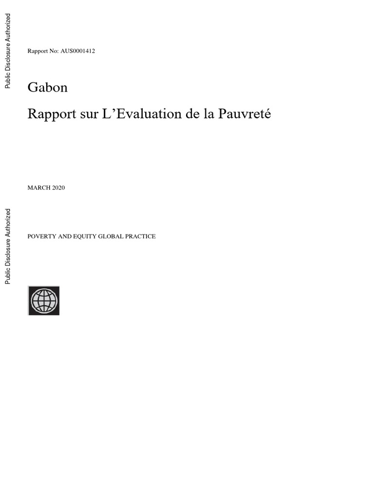 Gabon Poverty Assessment | PDF | Migration humaine | Croissance économique