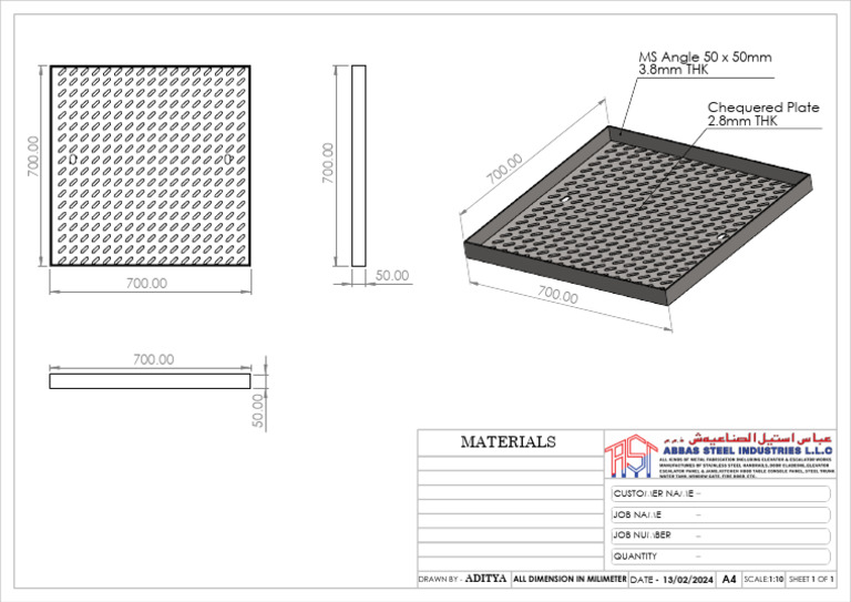 MS Angle and Chequered Plate Specs | PDF