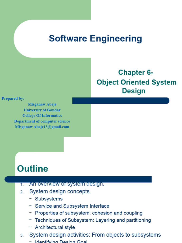 Chapter 6-System Design | PDF | Model–View–Controller | Databases