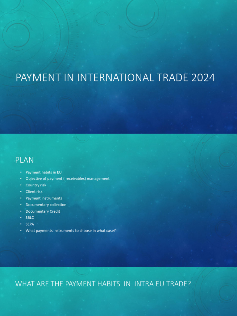 Payments in International Trade 2024 Students | PDF | Letter Of Credit ...