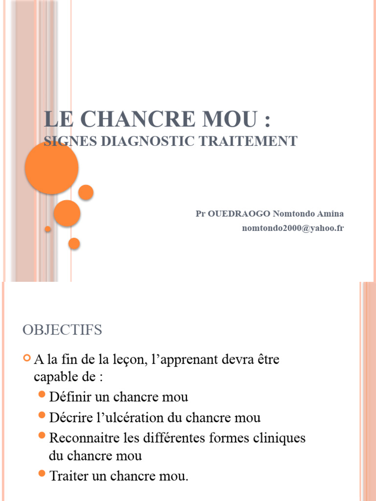 Le Chancre Mou | PDF | Maladies et troubles | Médecine clinique