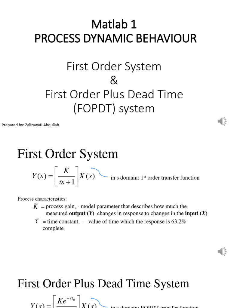 Matlab 1 First Order Transfer Function | PDF | Function (Mathematics ... Matlab 1 First Order Transfer Function | PDF | Function (Mathematics ...