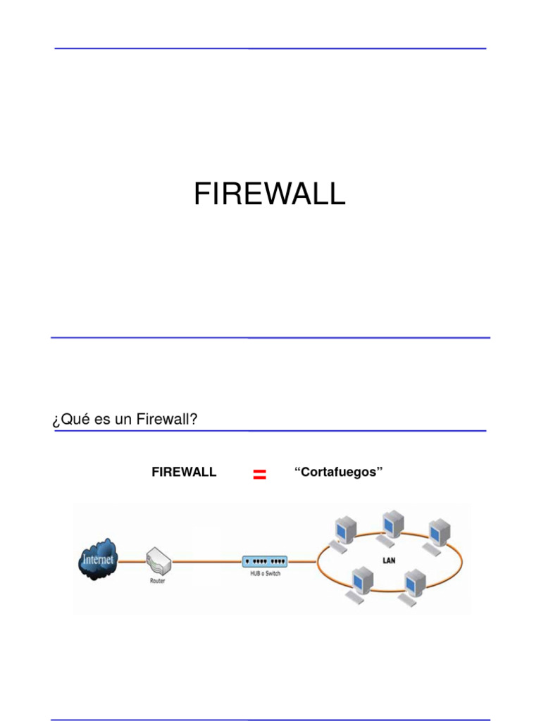 Tipos y Funciones de Firewalls | PDF | Cortafuegos (informática ...
