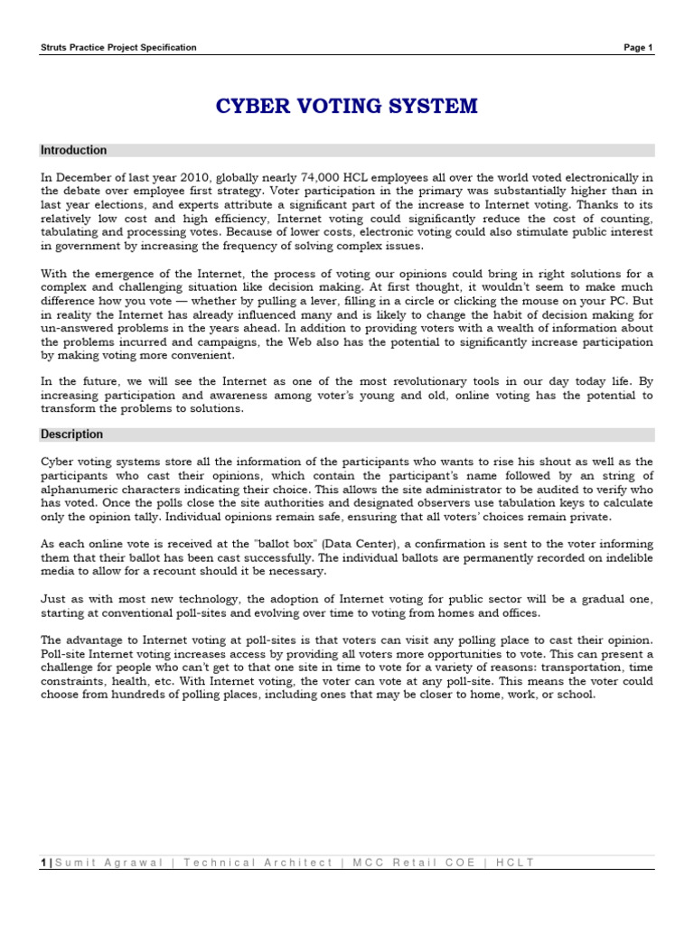 Step 10 - Project-Cyber - Voting - System | PDF | Electronic Voting ...