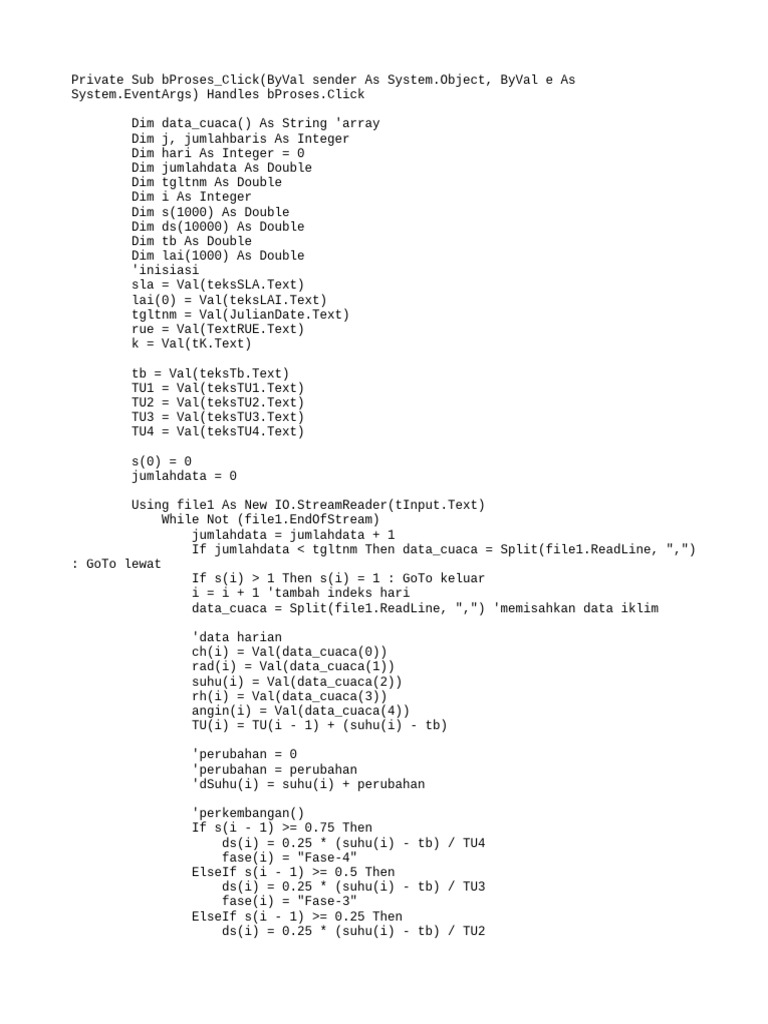 Script Model Pertumbuhan Dan Perkembangan | PDF | Computer Programming ...