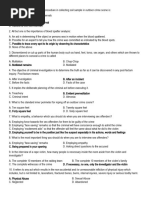 HOSA Forensic Science Practice Test | PDF | Crime Scene | Forensic Science