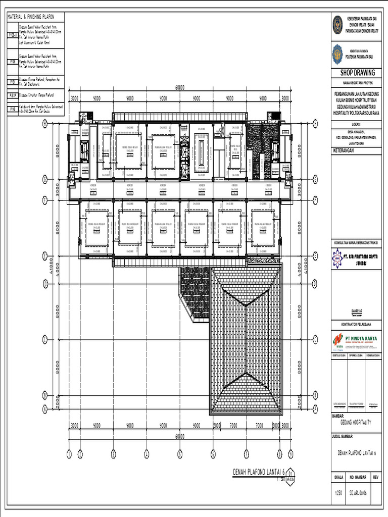 Ar-0806 Denah Plafond Lantai 6-Layout1.PDF Rev Me | PDF