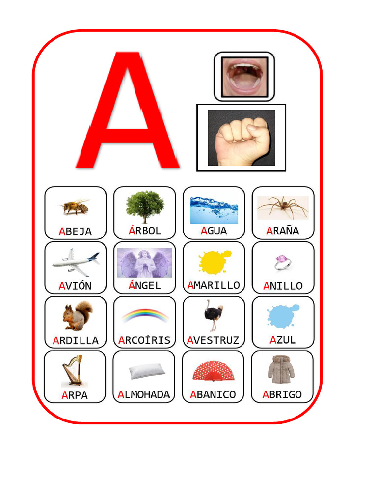 CARTEL DE LAS VOCALES | PDF