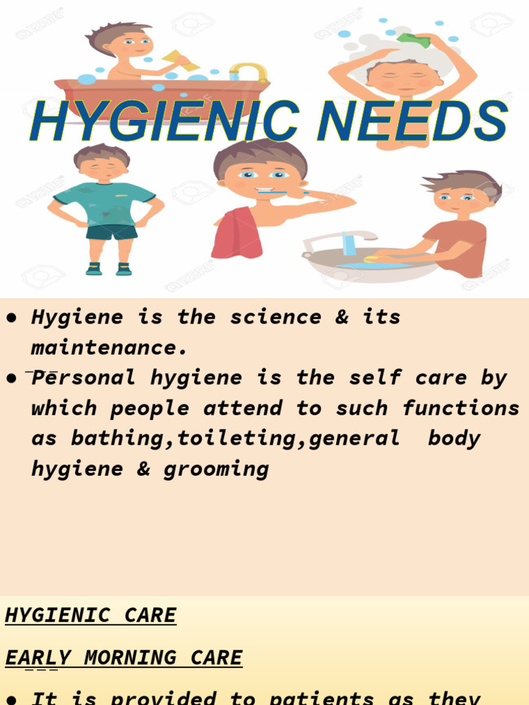 Hygienic Needs of Patients | PDF | Hygiene | Contact Lens