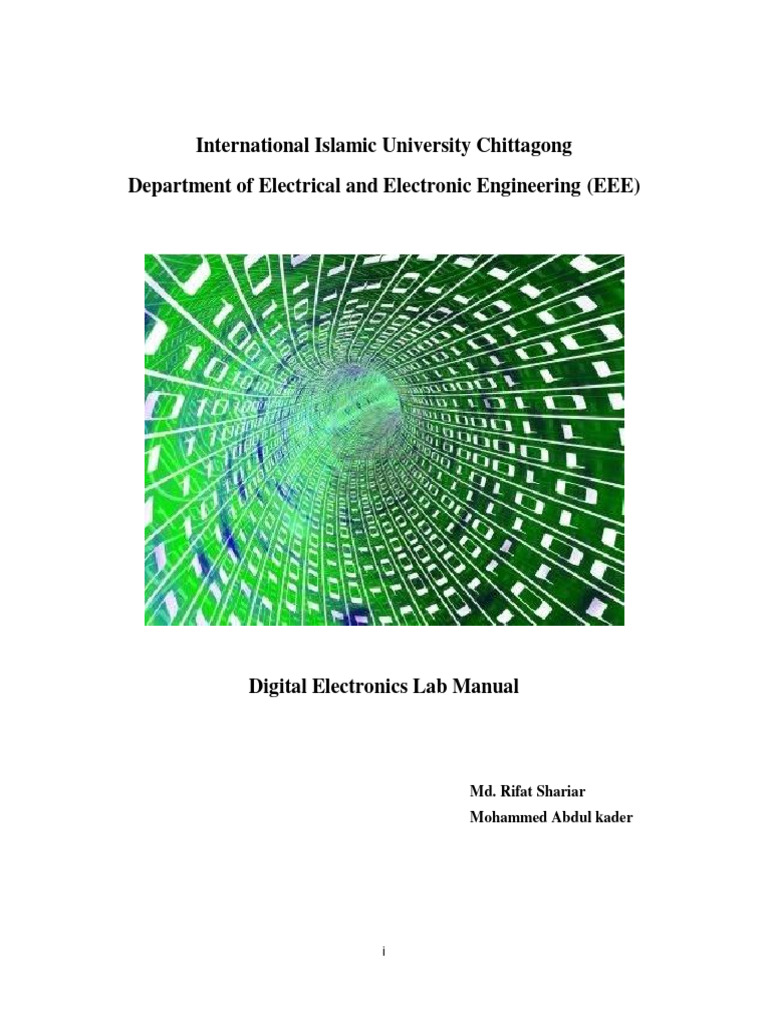 DLD Lab Manual Final | PDF | Logic Gate | Digital Electronics