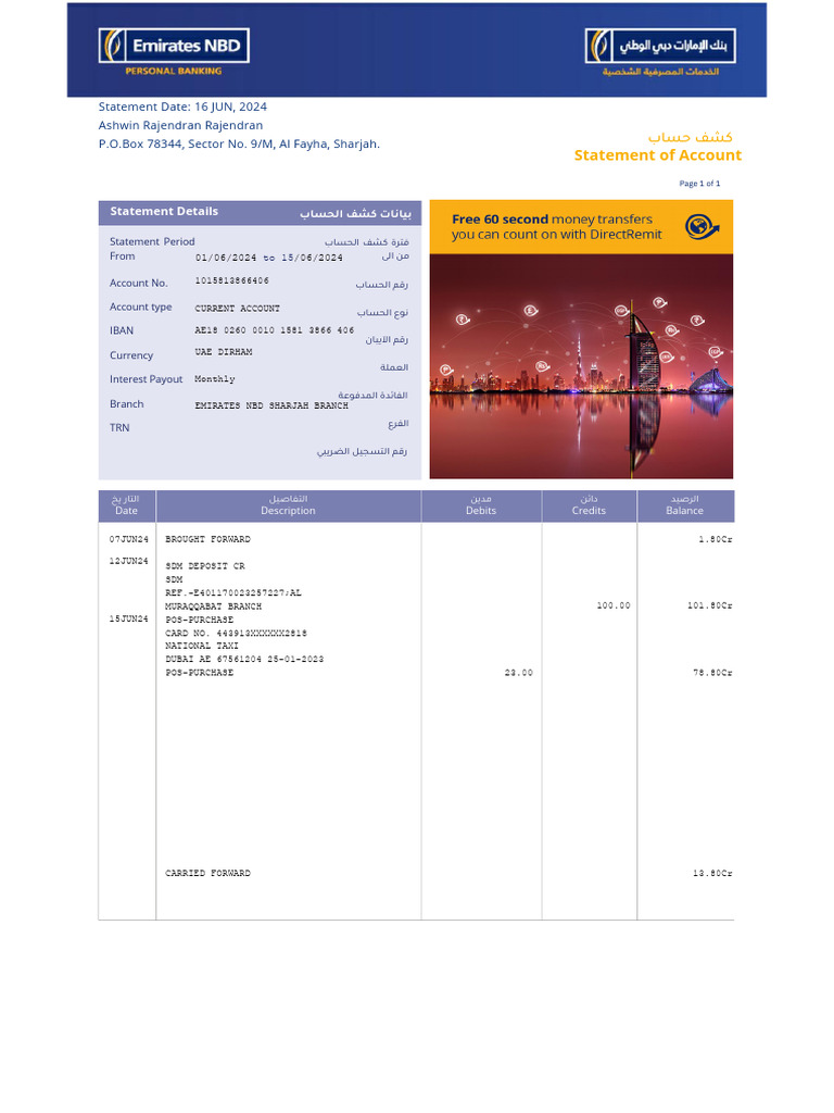 Ashwin Statment | PDF