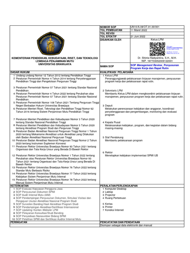 Contoh SOP Mikro | PDF