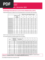 O Level Math Grade Thresholds | PDF