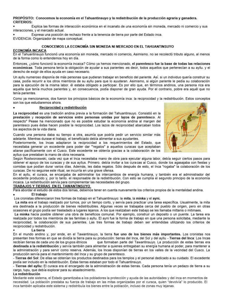 Ficha Informativa 20 | PDF | Imperio Inca